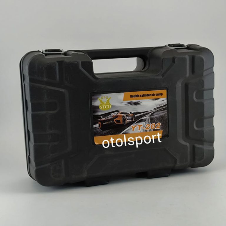 پمپ باد فندکی برند STCO مدل YT-202 همراه با لوازم پنچرگیری کامل - اتول اسپرت | Otolsport